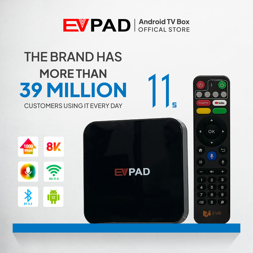 EVPAD 11S 8K 2GB RAM 32GB ROM wifi 6(2T2R)TV Box – Netplus Computers