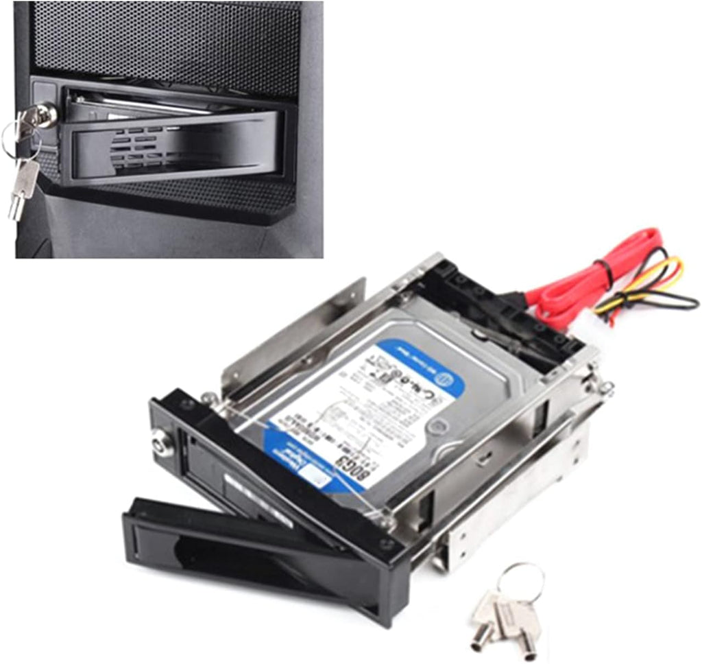 3.5" HDD To 5.25" Bay Rack Mount SATA Hard Drive Caddy – Netplus Computers