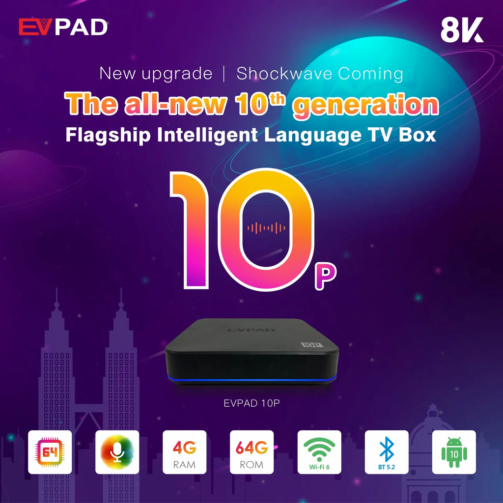 EVPAD 10P 4GB RAM 64GB ROM 8K TV Box – Netplus Computers