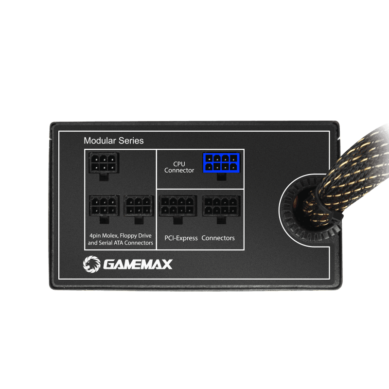 GAMEMAX GM-600 600W 80+ Bronze Semi Modular Power Supply – Netplus ...
