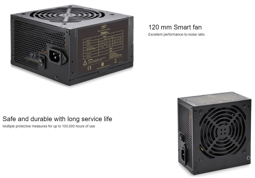 Deepcool DE-600 V2 High Efficiency Gaming True 450W Power Supply ...