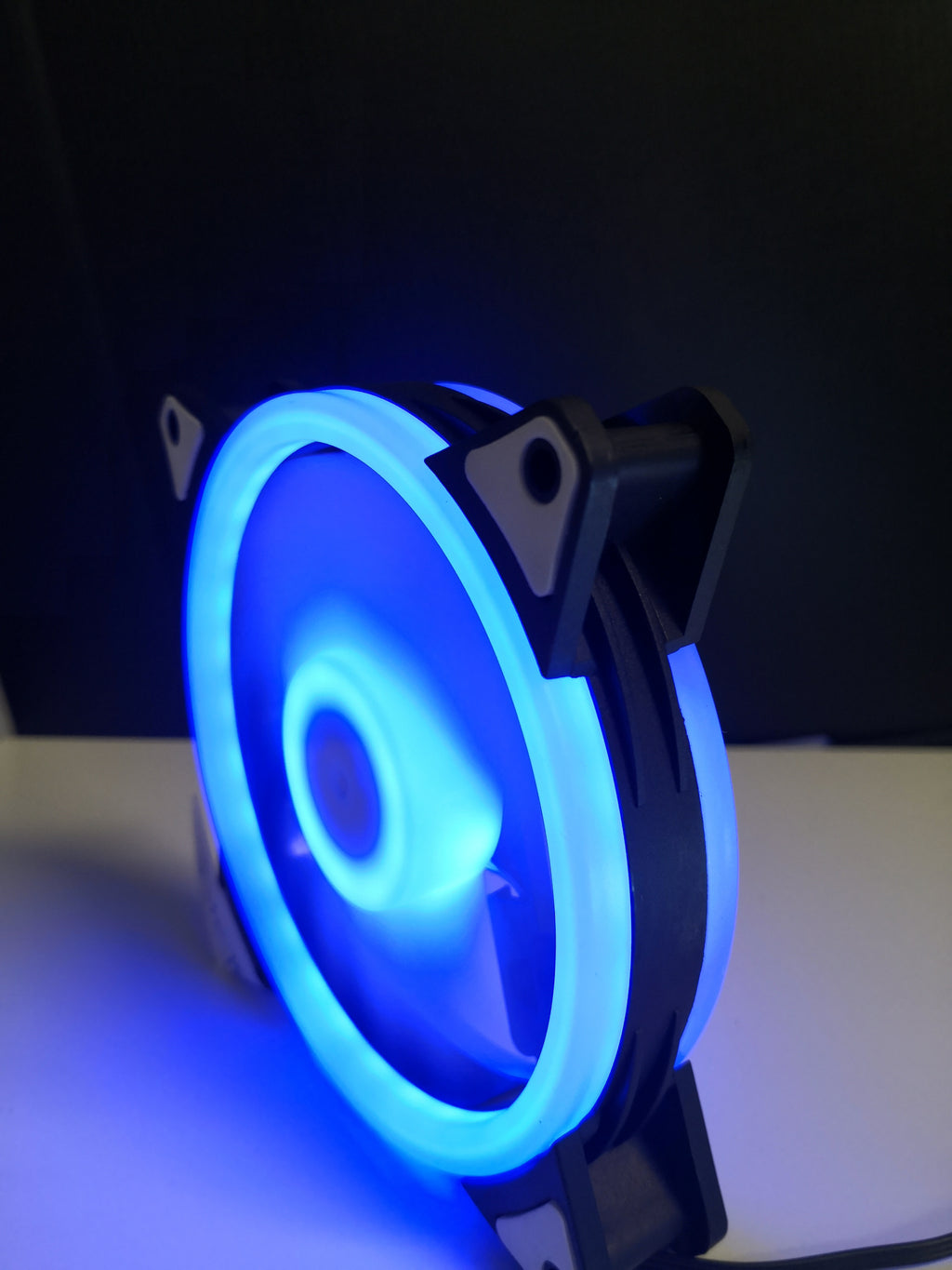 12cm Dual Ring Blue LED Case Fan V2 – Netplus Computers