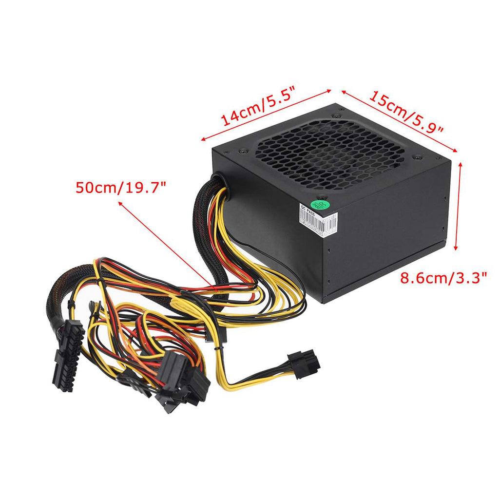450W Power Supply 12cm Fan 8 Pin PCI SATA 12V Computer Power Supply ...